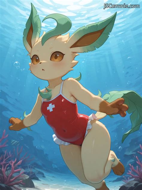 Leafeon Underwater 24 By Girlsandmermaidsfan1 On Deviantart