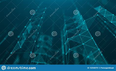 Abstract Blue Digital Background Big Data Visualization Science Background Big Data Complex