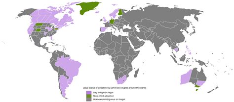 Legal Status Of Adoption By Same Sex Couples Around The World