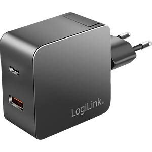 LOGILINK PA Dual USB Power Socket Adapter X USB A X USB C GaN W Bl At Reichelt
