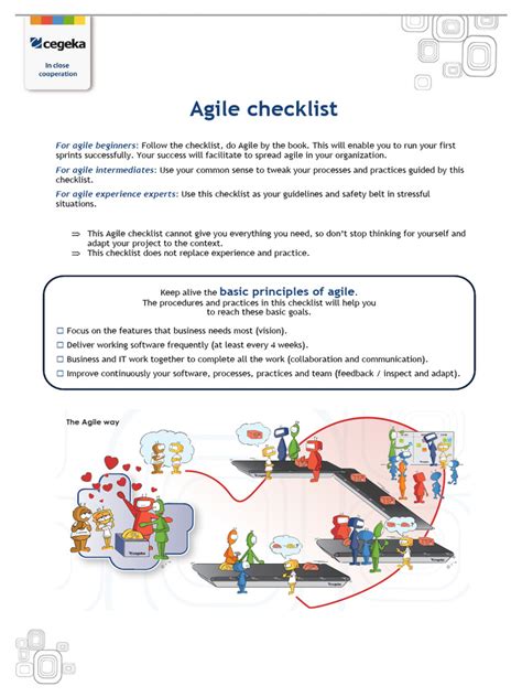 Agile Checklist Pdf Scrum Software Development Agile Software Development