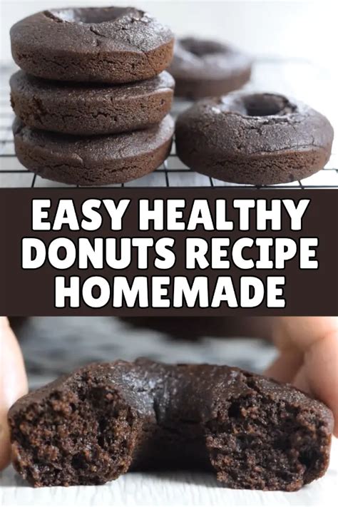 Simple Baked Chocolate Donuts Recipe Homemade And Healthy