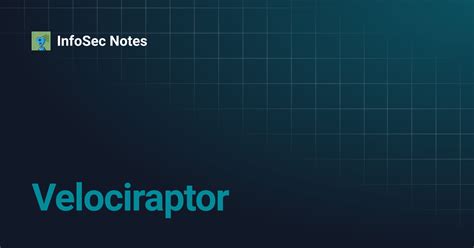 Velociraptor Infosec Notes