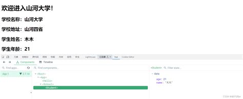 vue js组件示例：构建学校和学生信息 csdn博客