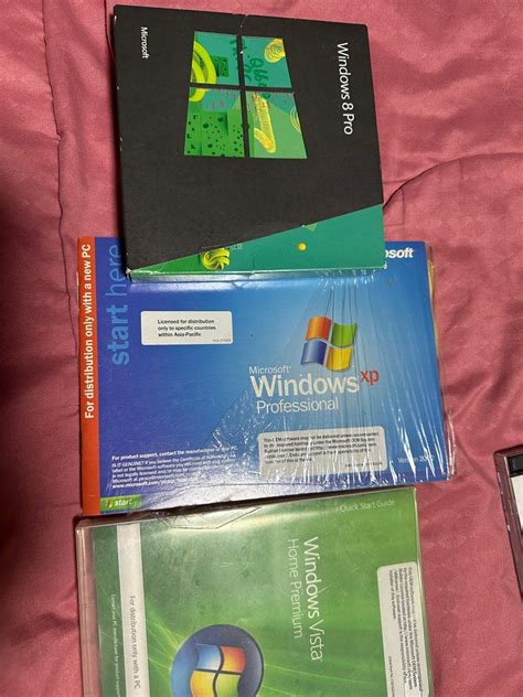 Old Windows Operating System And Office App And Pc Games Rare And