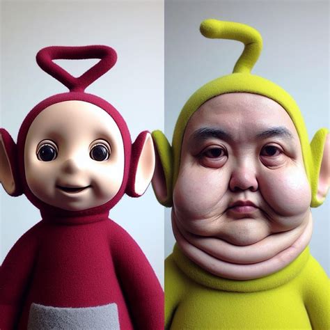 The Teletubbies After Getting Buccal Fat Removal Rweirddalle