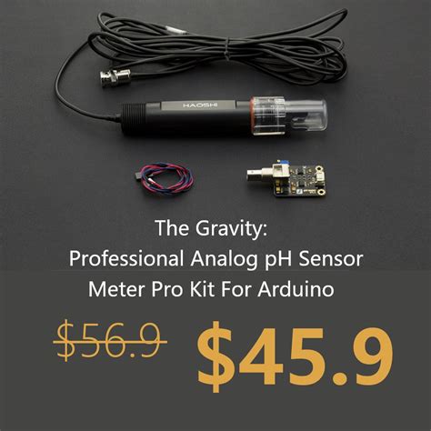 Dfrobot The Gravity Analog Ph Sensormeter Pro Kit With Facebook