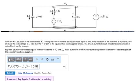 Solved Part A Use Phasor Methods To Transform A Circuit From