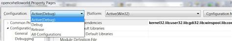 Yus Coding Garden How To Start Practicing Opencv On Vc Configurations Of The Vc Project