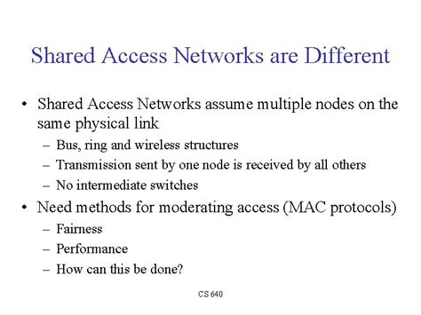 Ethernet Outline Multiple Access And Ethernet Intro Ethernet
