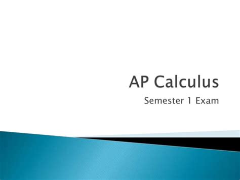 Ap Calculus Sem Exam Item Analysis Pptx Standardized Testing Educational Assessment
