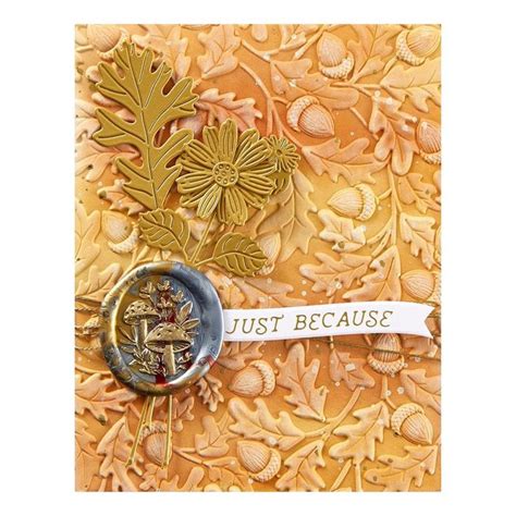 Oak Forest Spellbinders D Embossing Folder E D Etsy Embossing Folder Spellbinders Wax