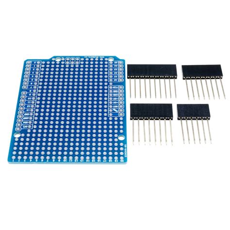 Arduino Prototype Pcb Shield Blue With 4 Long Female Headers Shopee Philippines