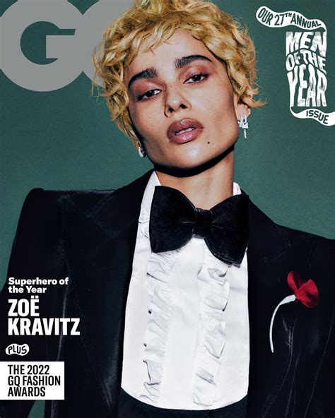 Zoë Kravitzs Blonde Mixie Haircut On The Cover Of Gq Popsugar Beauty Uk