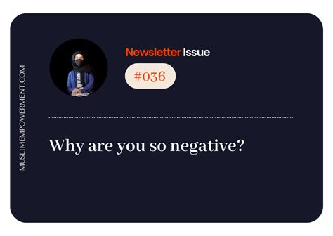 Why Are You So Negative