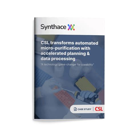 Csl Synthace Transforming Automated Micro Purification Experiments