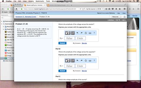 Solved An L R C Series Circuit Has R Ohm At The Chegg