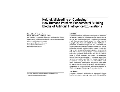 Pdf Helpful Misleading Or Confusing How Humans Perceive Fundamental