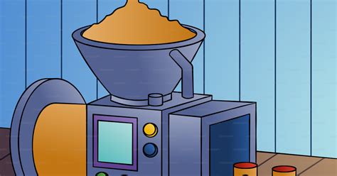 안에 음식이 들어 있는 기계의 만화 그림 벡터 Unsplash의 음식 이미지