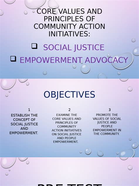 Cesc Q2 M2 Social Justicecore Values And Principles Of Community Action Initiatives Pdf