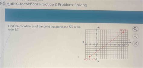 1 3 mathxl for school practice and problem solving find the coordinates