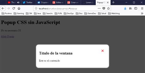 Crear Ventanas Popup Con Css Sin Javascript Cable Naranja