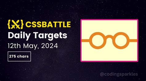 Css Battle Daily Targets 12th May 2024 Solution Youtube