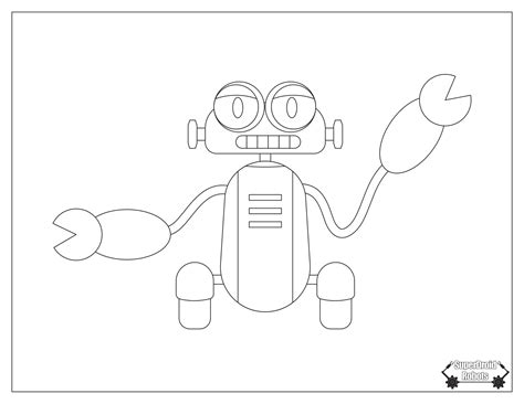 fun robot coloring pages superdroid robots inspection robots