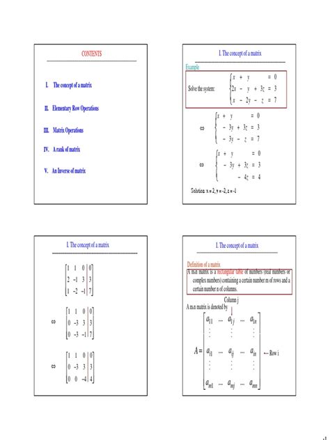 Understanding Matrices Definitions Examples Operations And