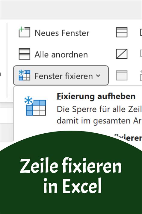 Excel Zeile Fixieren In 2 Minuten Verstehen Artofit