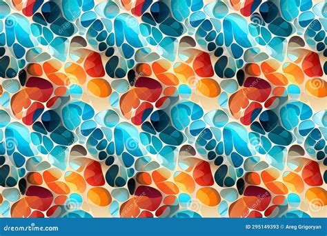 Seamless Voronoi Pattern Backgrownd Stock Illustration Illustration Of Grid Decoration 295149393
