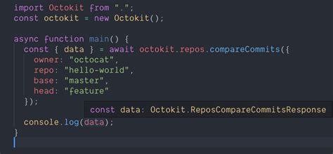 Parecommits Type · Issue 1369 · Octokitoctokitjs · Github