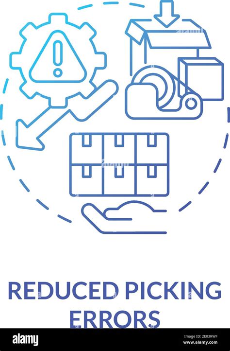 Reduced Picking Errors Concept Icon Stock Vector Image And Art Alamy