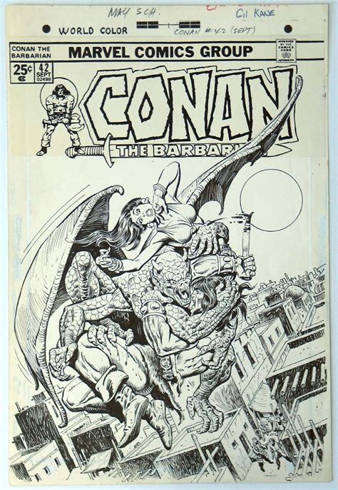 Browsethestacks Original Art Conan 042 Cover By Gil Kane