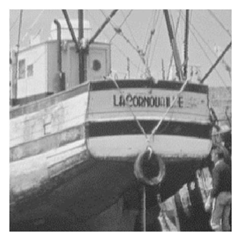 A Part Of The Original Boats Image B Image Corrupted With Mixed Download Scientific