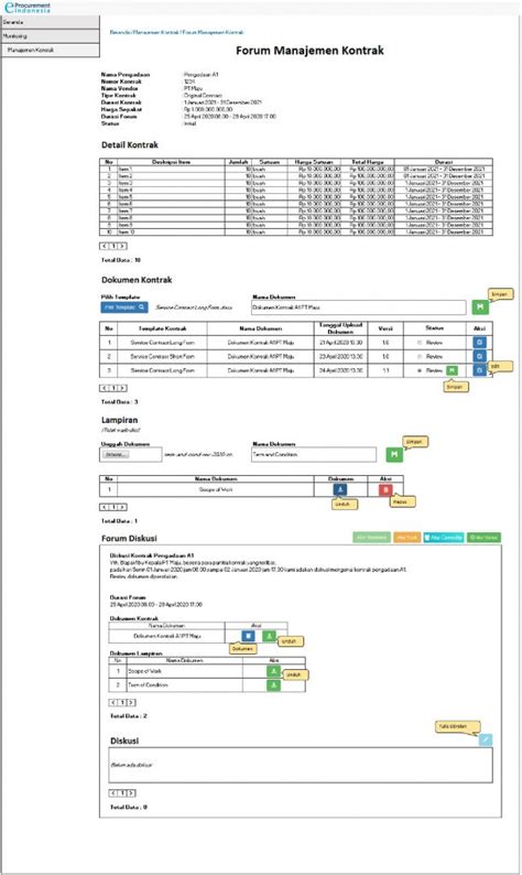 Product Screenshot EProcurement Indonesia
