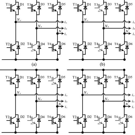topologies of pwm vsi when single or multiple transistor open circuit