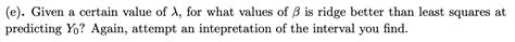 Solved Exercise In This Exercise We Consider Ridge Chegg