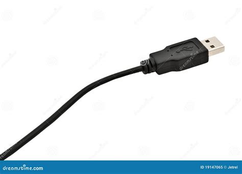 Usb Cable Isolated On White Background Stock Image Image Of Isolated Isolate 19147065