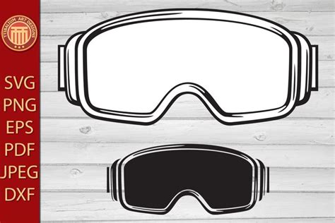 Ski Goggles Eps  Dxf Svg Pdf Png Files