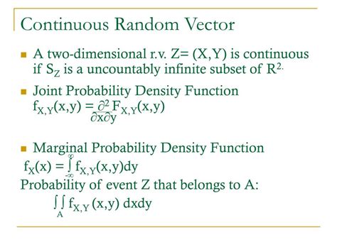 Ppt Random Vectors Powerpoint Presentation Free Download Id6599621