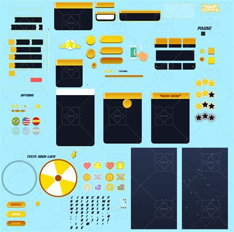 TEMPLATE GAME GUI DARK LUX GameDev Market