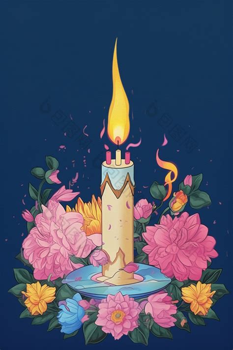 蜡烛插画高清图片下载 包图网