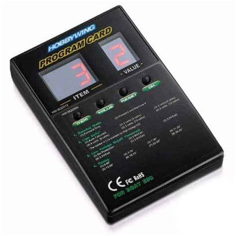 Hobbywing Led Program Card General Heliland Com