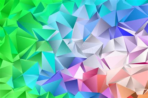 Abstract Low Poly Triangular Modern Background Stock Illustration