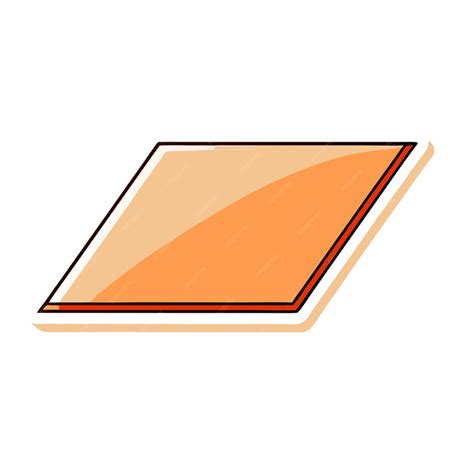 Sticker Design Parallelogram Shape On A Isolated White Background 8