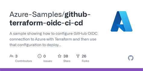 Github Azure Samplesgithub Terraform Oidc Ci Cd A Sample Showing How To Configure Github