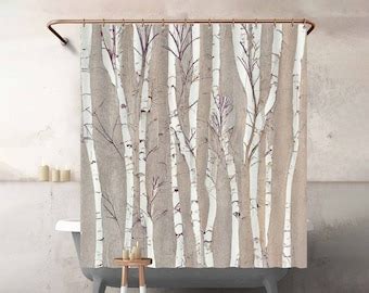 Tree Trunk Shower Curtain Etsy