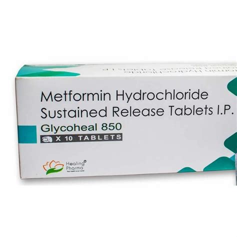 850mg Metformin Hydrochloride Sustained Release Tablets At Rs 80 Box Metformin Tablets In