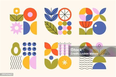 기하학적 나뭇잎 패턴입니다 추상 꽃 배경 간단한 양식화 된 잎 자연 식물 미니멀 배너 장식 벡터 장식 일러스트 레이 션 0명에